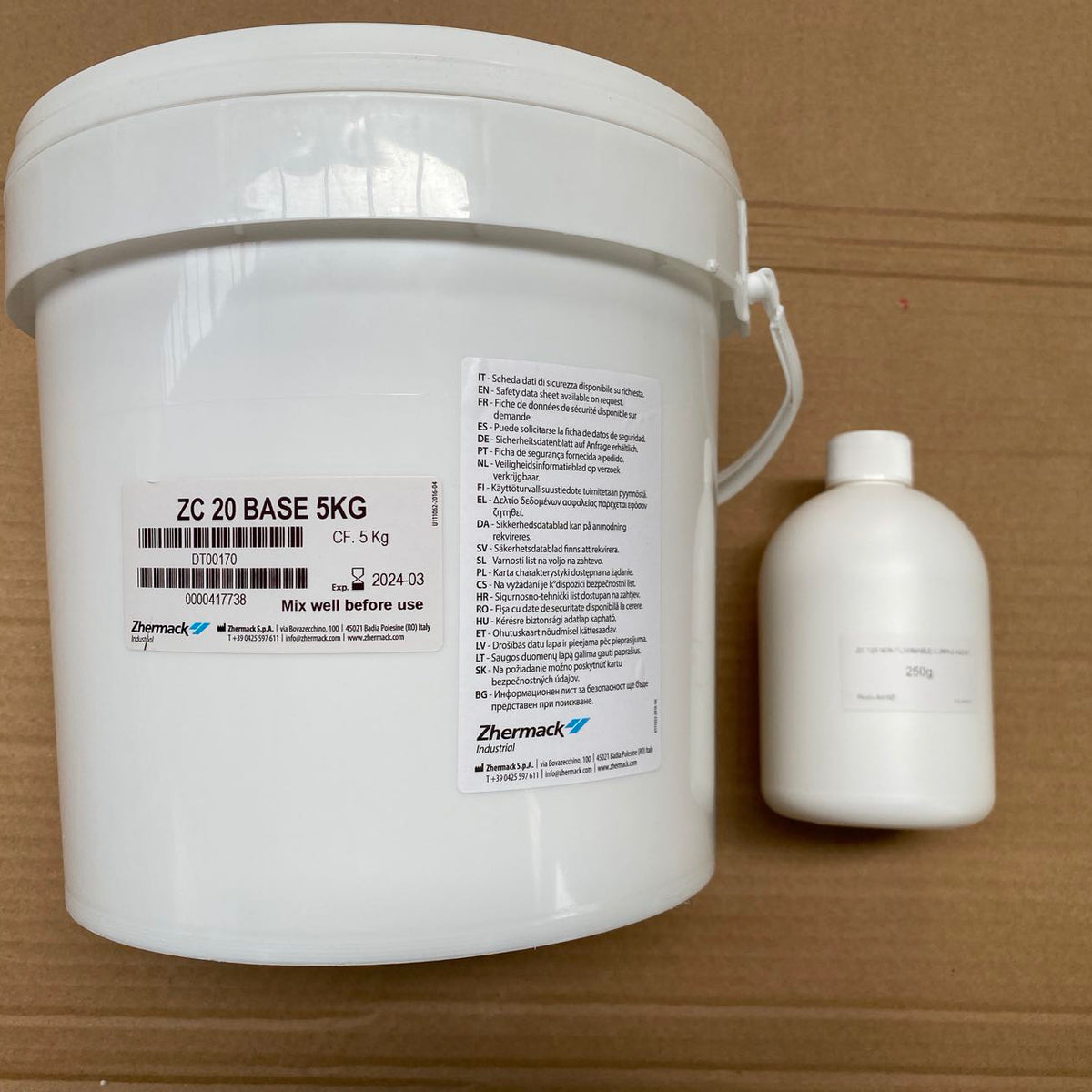 ZHERMACK CONDENSATION SILICONES (Tin curing agent) 5kg + 250g Made In – Resin Art NZ