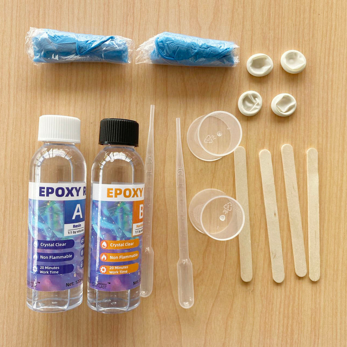 New Arrival! Cast Last ® Crystal Clear Epoxy Resin Hard Type - 1 : 1 b ...