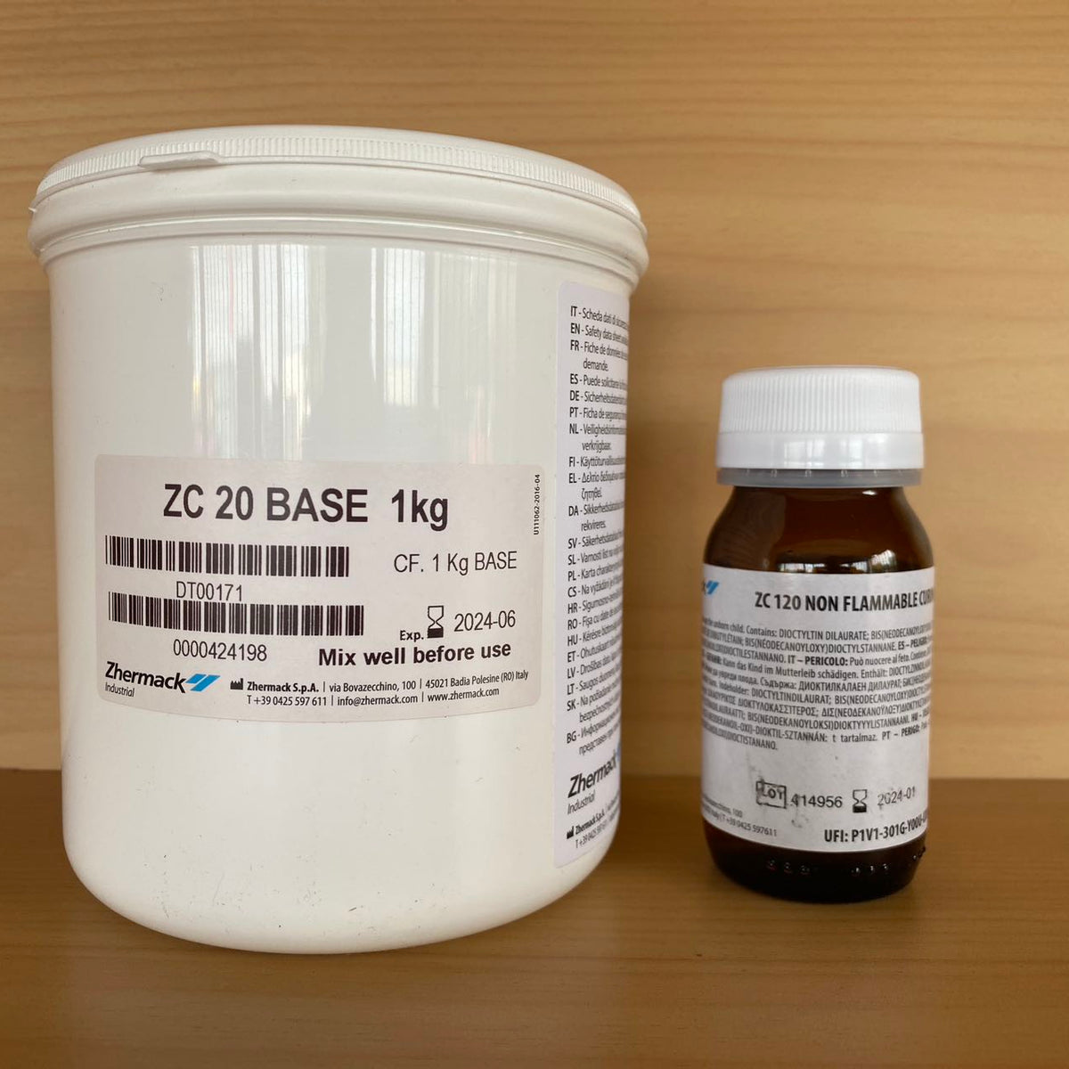 ZHERMACK CONDENSATION SILICONES (Tin curing agent) 1kg + 50g Made In I ...