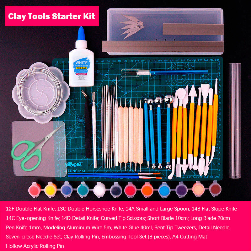 Professional Clay Tools Starter Kit – Resin Art NZ