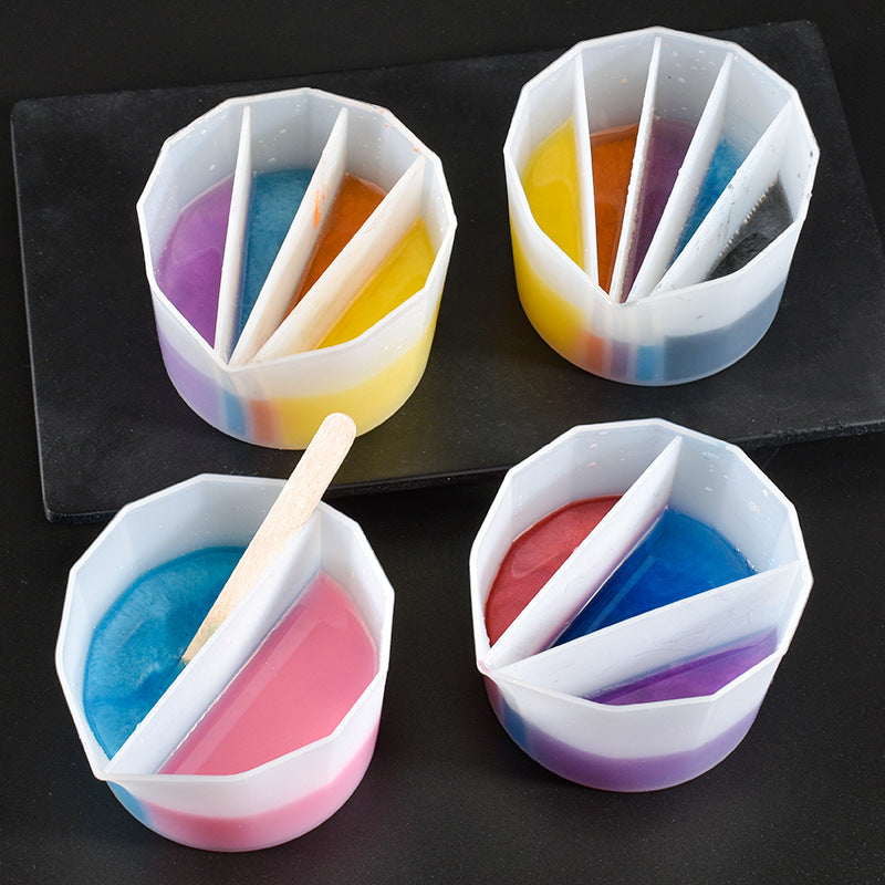 Resin Pouring Split Cup Fluid Pour Supplies Tree Clay Creative Resin T ...