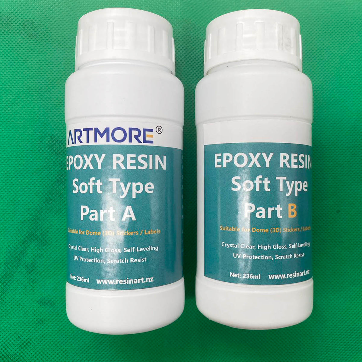 Crystal Clear Art Epoxy Resin - 1: 1 by Volume 472ml Kit - Soft Type ...