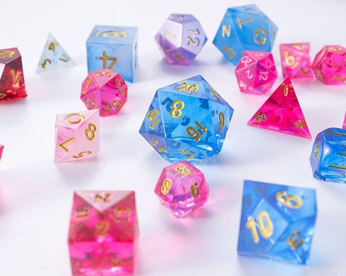 Dice Silicone Resin Casting Moulds Multiple Shapes Polyhedral Dice Mou ...